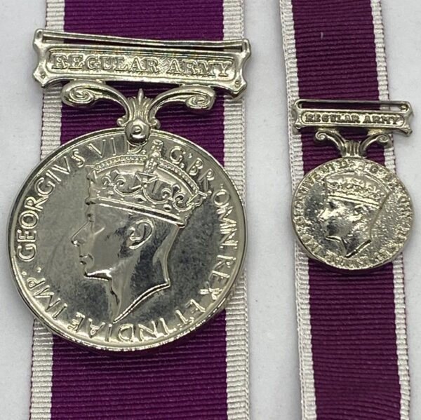 British Army Long Service and Good Conduct GVI Medal (Regular Army ...